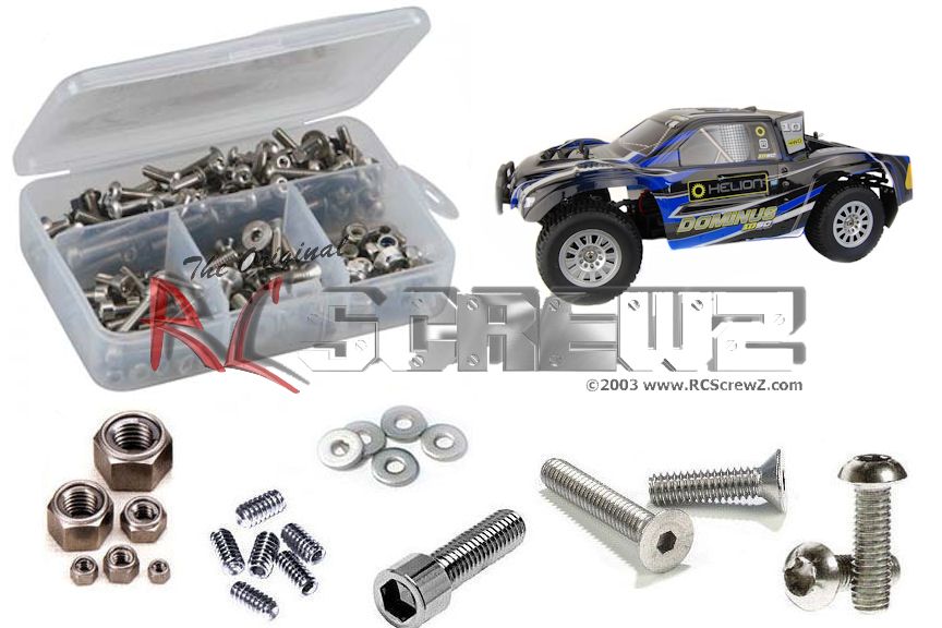helrc003 - Helion RC Dominus 10SC Stainless Steel Scre | RCScrewZ & Hobbies