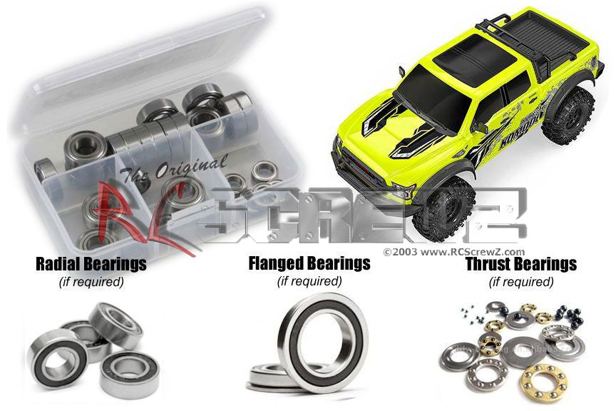 gma016r - Rubber Shielded Bearing Kit For The Gmade GS02 Komodo Double ...