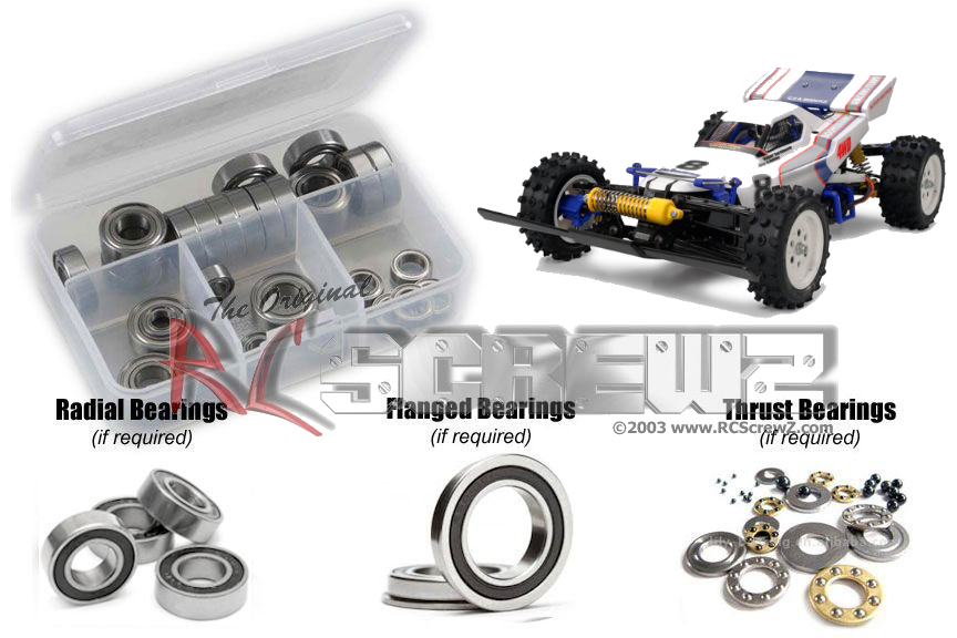tam091r - Tamiya Boomerang (#58055) Rubber Shielded Bearing Kit ...