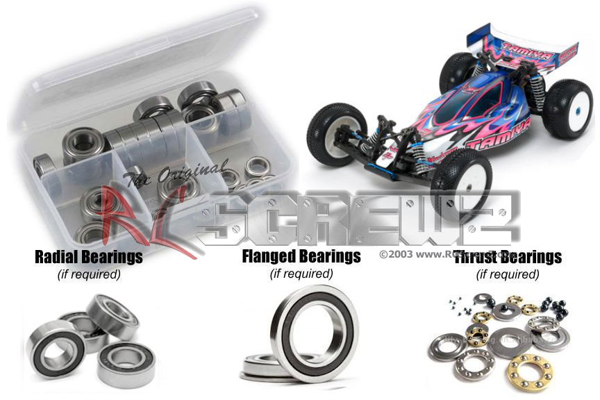 tam135r - Tamiya TRF201 1/10th Buggy (#42161) Rubber Shielded Bearing ...