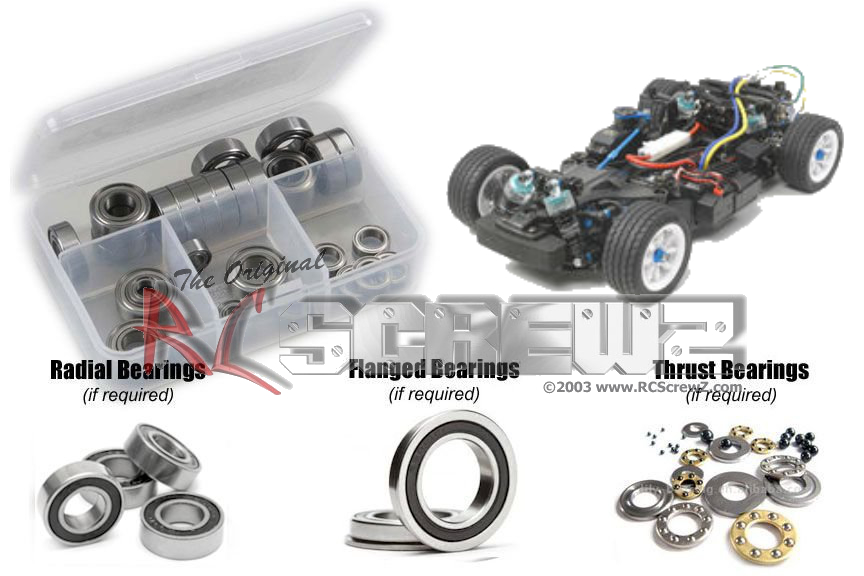 tam144r - Tamiya TRF M06 Pro RWD (58460) Rubber Shielded Bearing Kit ...