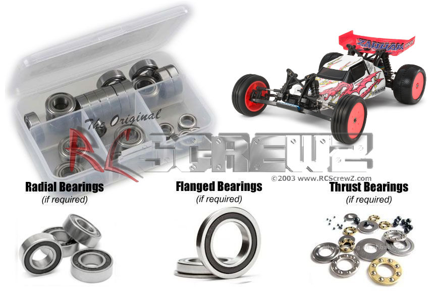 tam203r - Tamiya DN-01 Chassis/Zahhak Rubber Shielded Bearing Kit ...